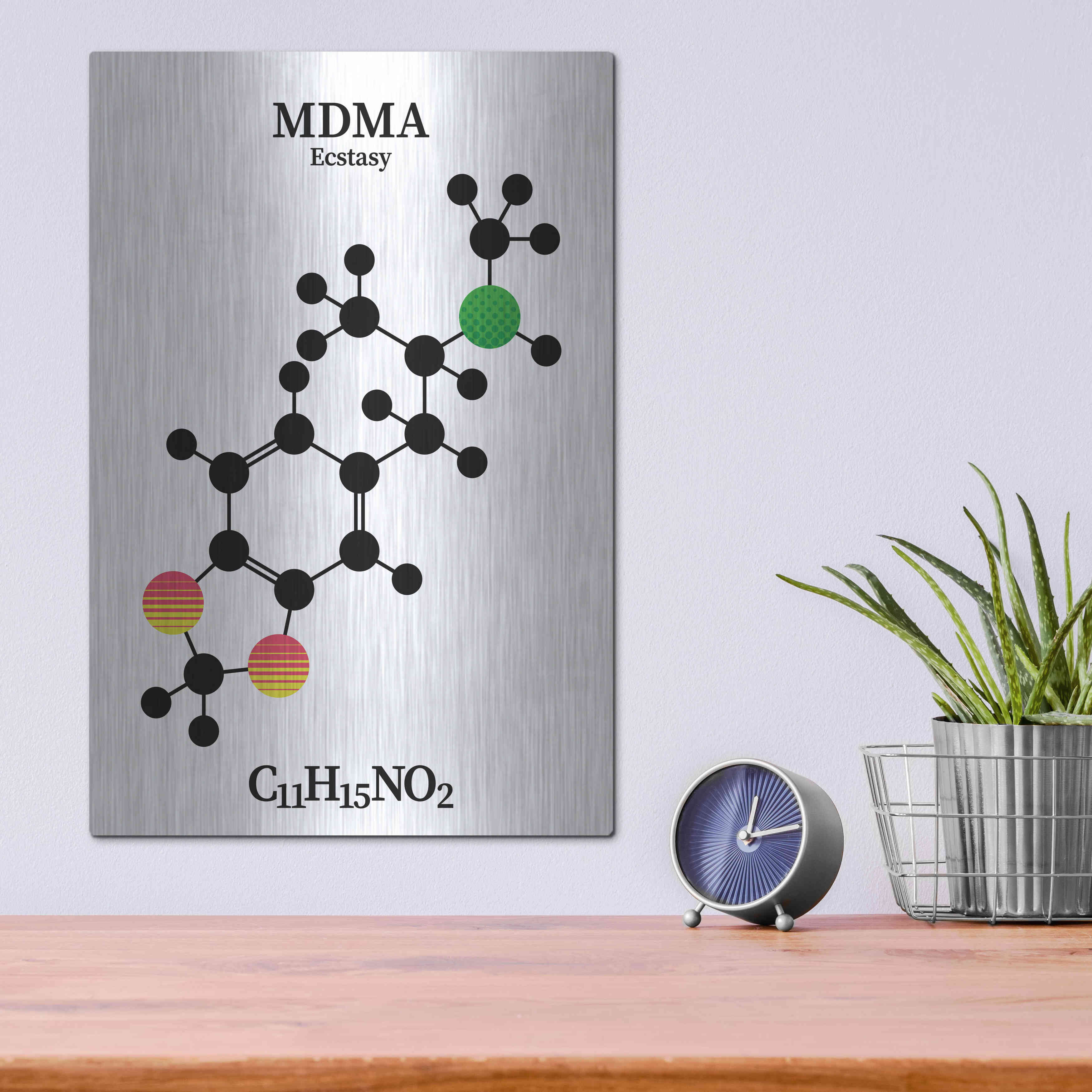 Ivy Bronx " MDMA Molecule " by Maxim | Wayfair