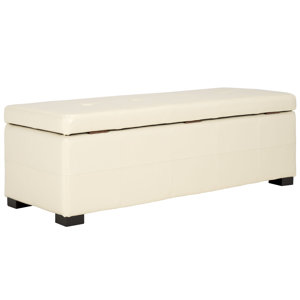 Red Barrel Studio® Alescia Faux Leather Upholstered Storage Bench ...