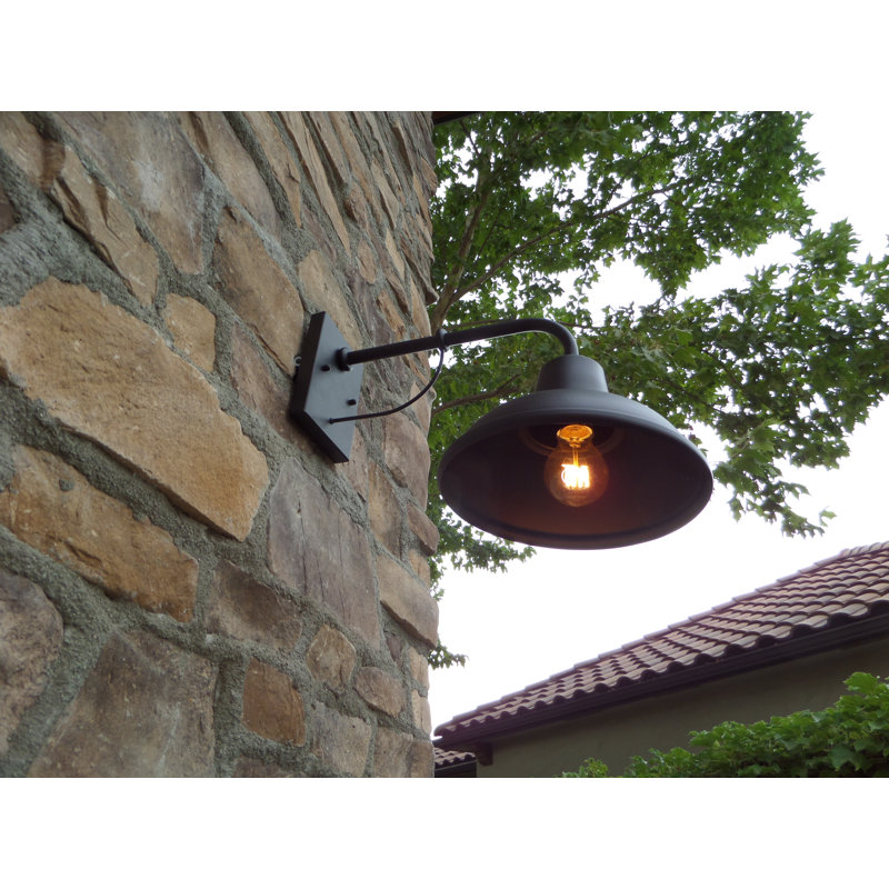 Gracie Oaks Evania 10.3" H Outdoor Barn Light & Reviews | Wayfair