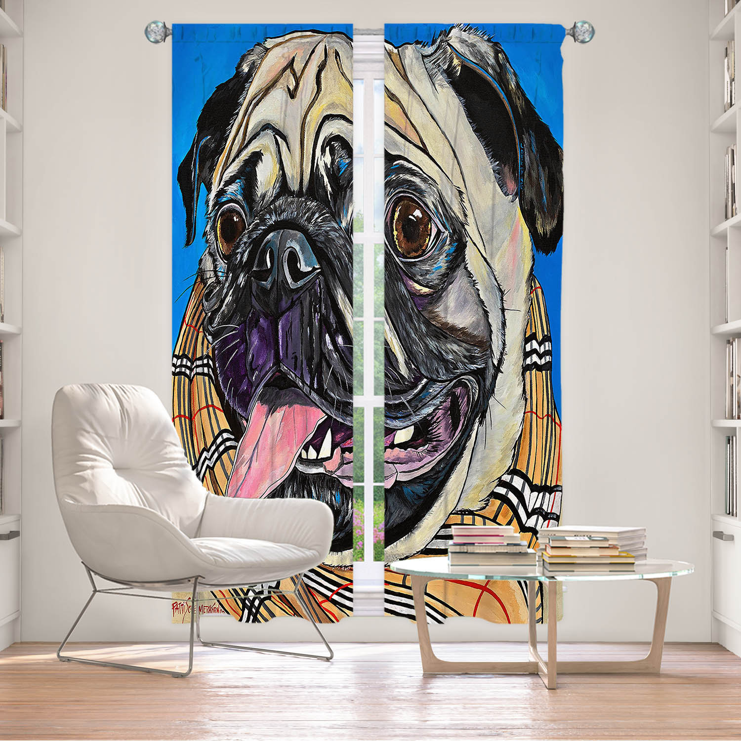 East Urban Home 2 Piece Burberry Love Bug Polyester Curtain Set | Wayfair