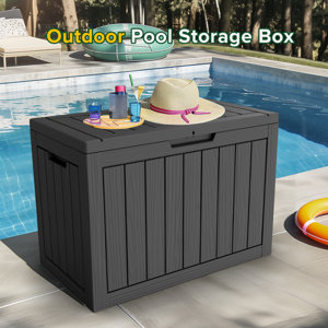 Emperic Design 45 Gallon Water Resistant Resin Lockable Deck Box ...