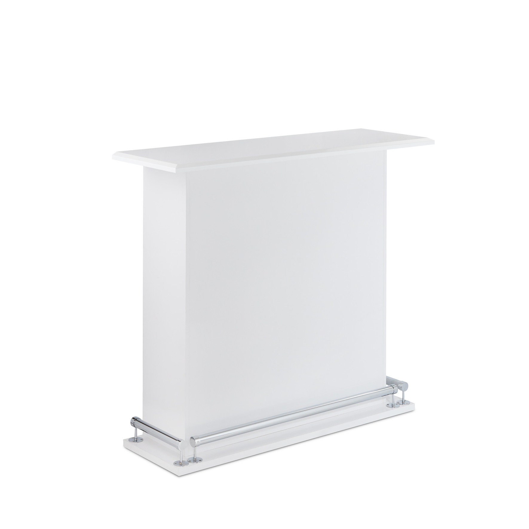 Ivy Bronx White High Gloss 6-shelf Table For Dining Place - Sleek ...