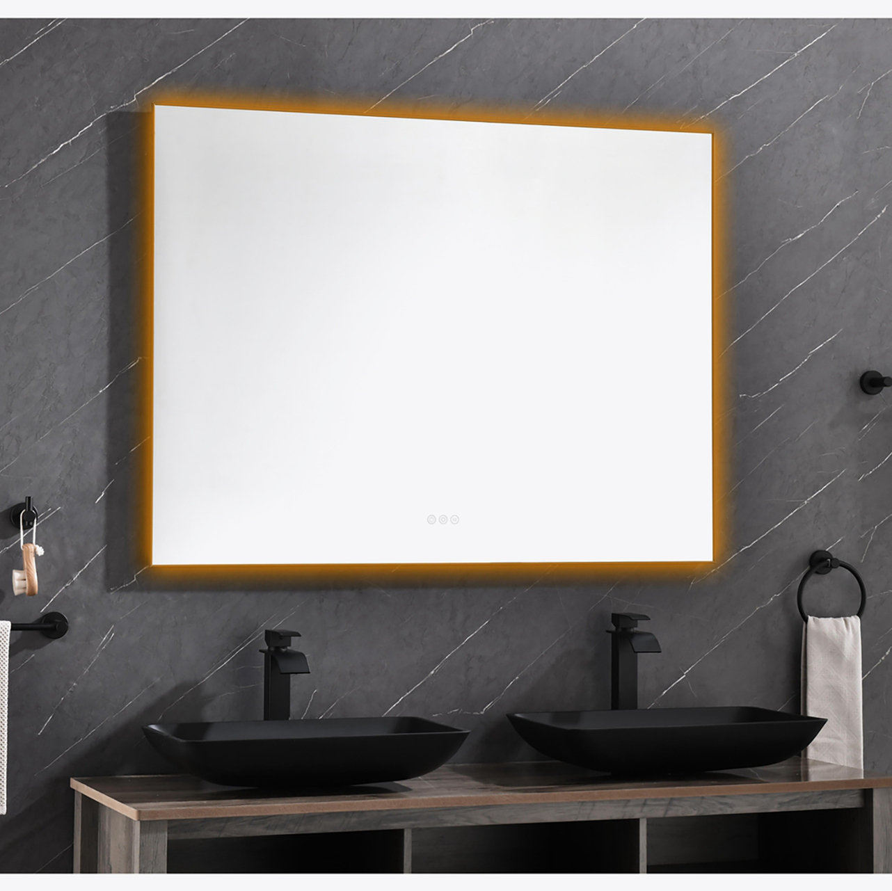Latitude Run® LED Mirror Bathroom Vanity Mirror with Back Light, Wall ...