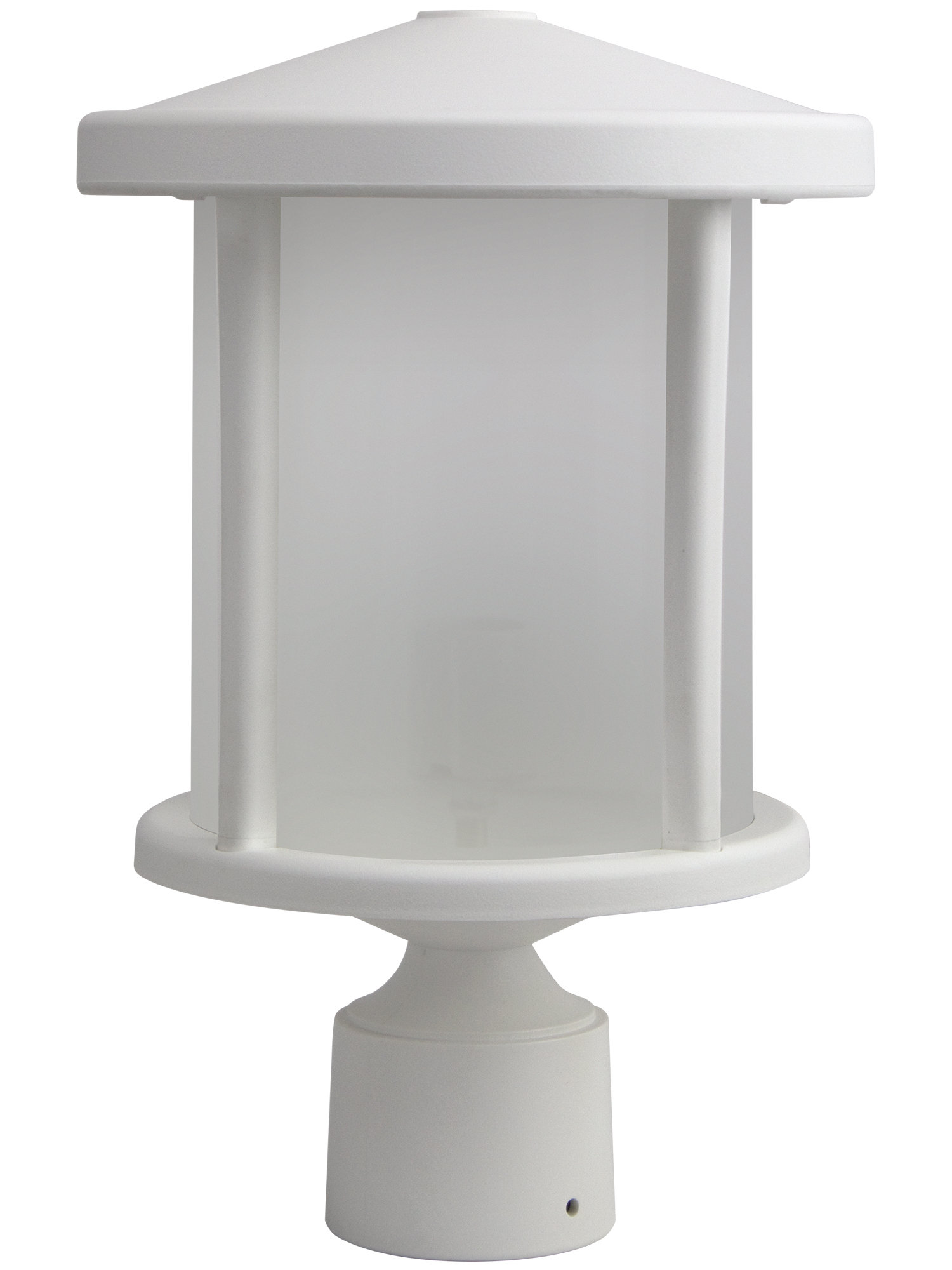 Solus Artisan Round Post Top Post Top Fixture with Frosted Acrylic Lens ...