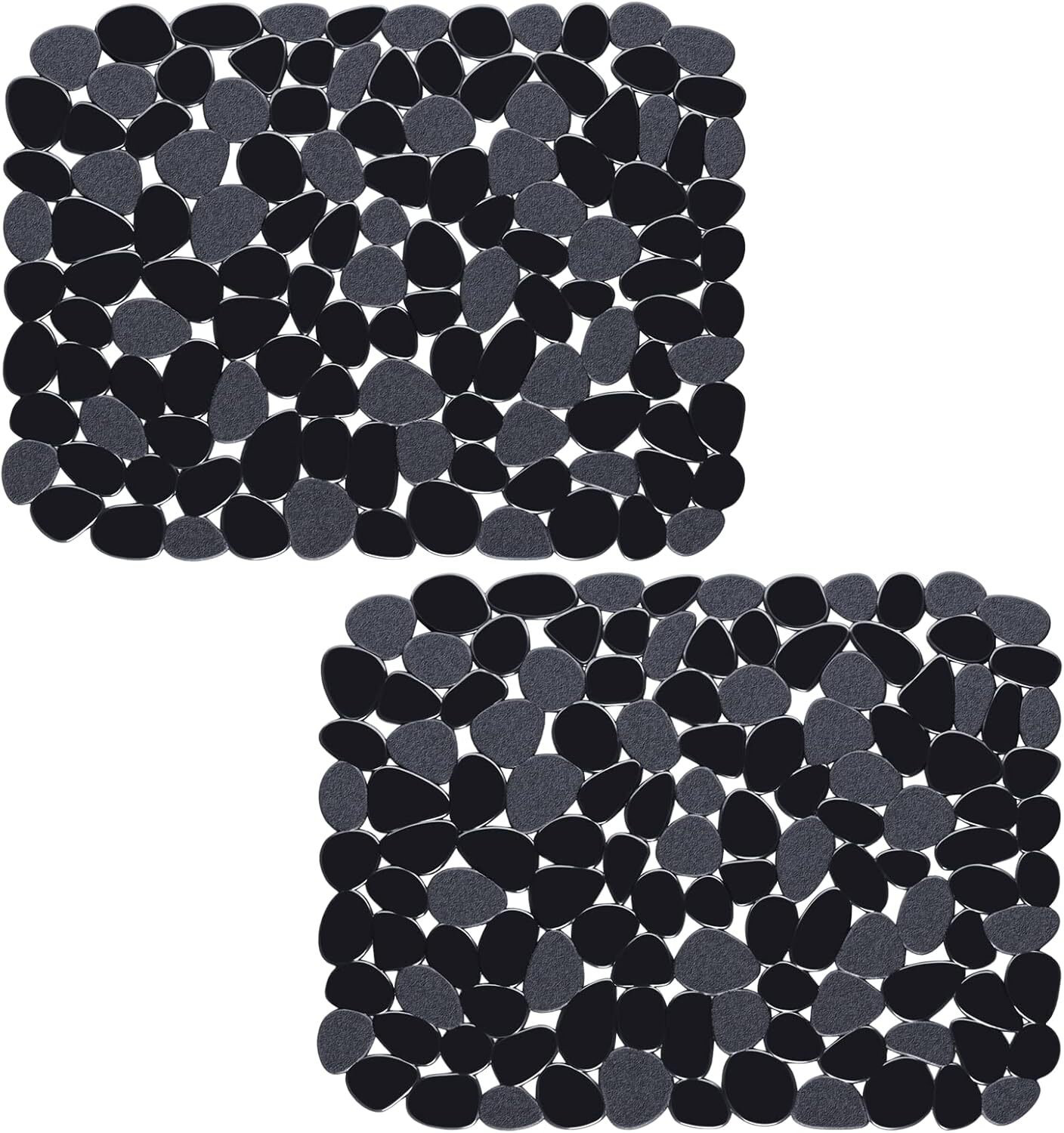 Ebern Designs 2-Pack Kitchen Sink Mat with Pebble Design for Sink ...