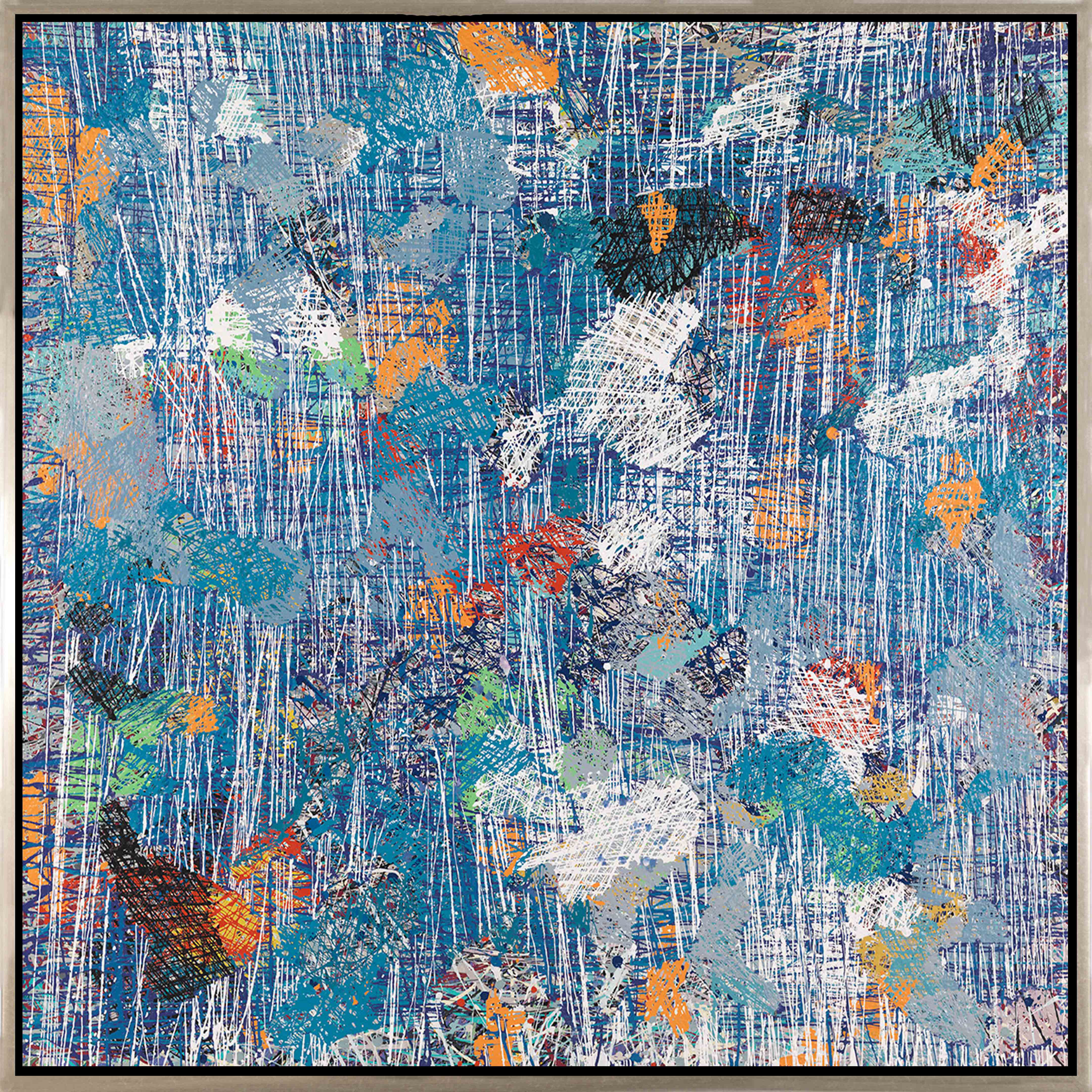 CHC Art, Inc. Foot Prints - Floater Frame Painting on Canvas | Wayfair