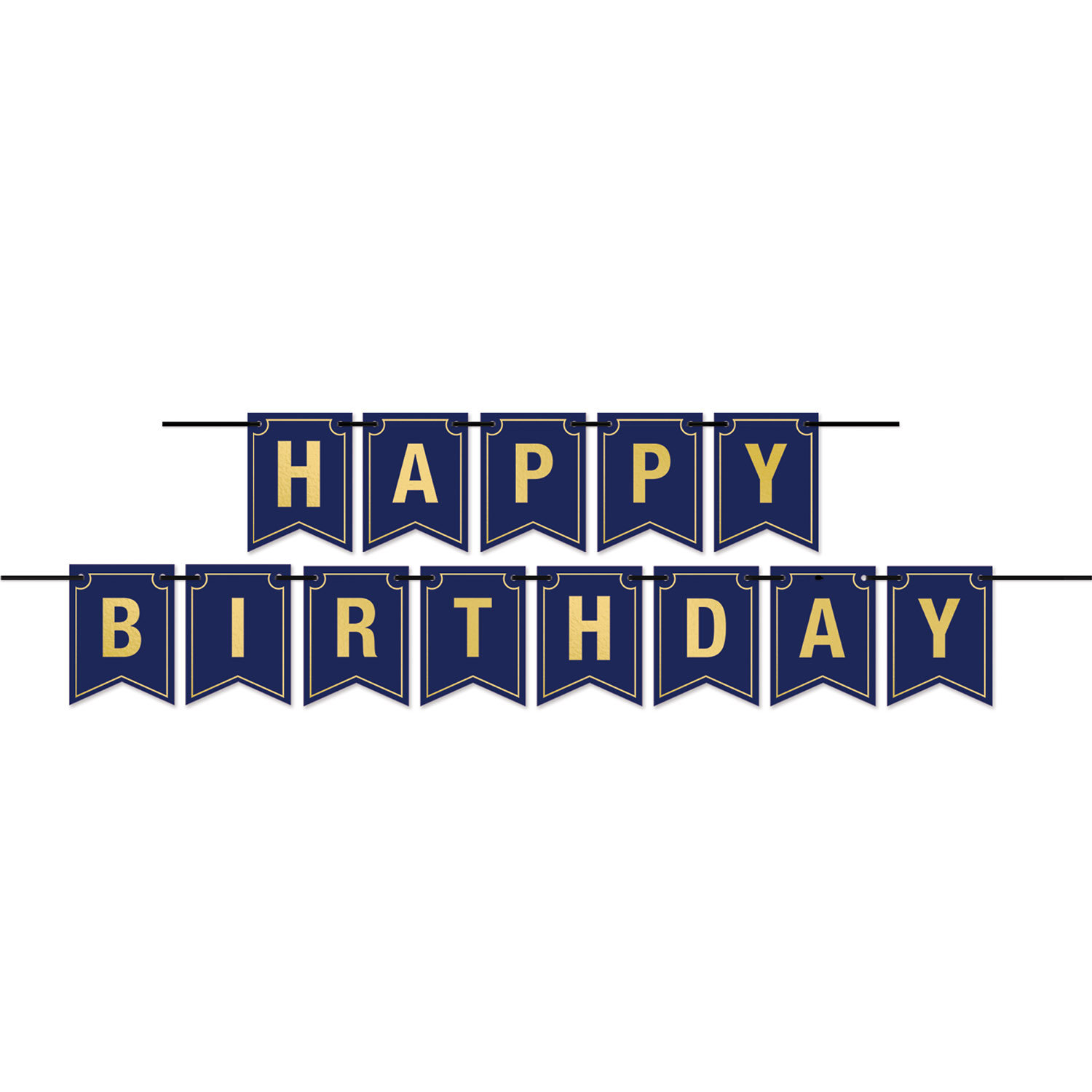 Beistle Foil Happy Birthday Streamer - Wayfair Canada
