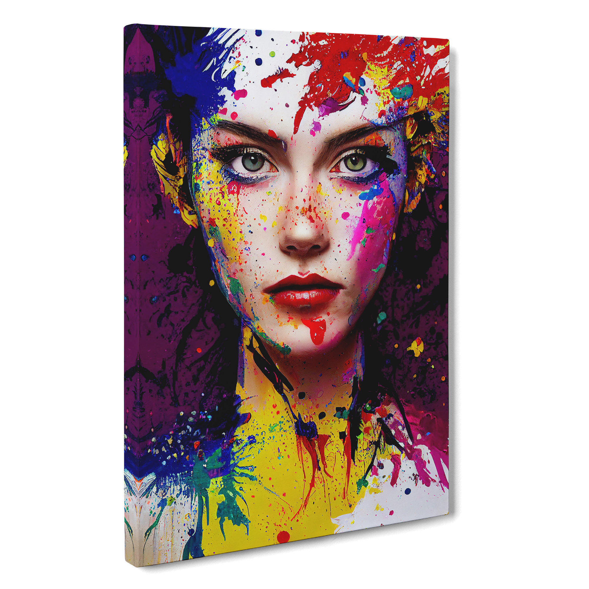 Fairmont Park Paint Splashed Woman No.1 - Wrapped Canvas Graphic Art ...