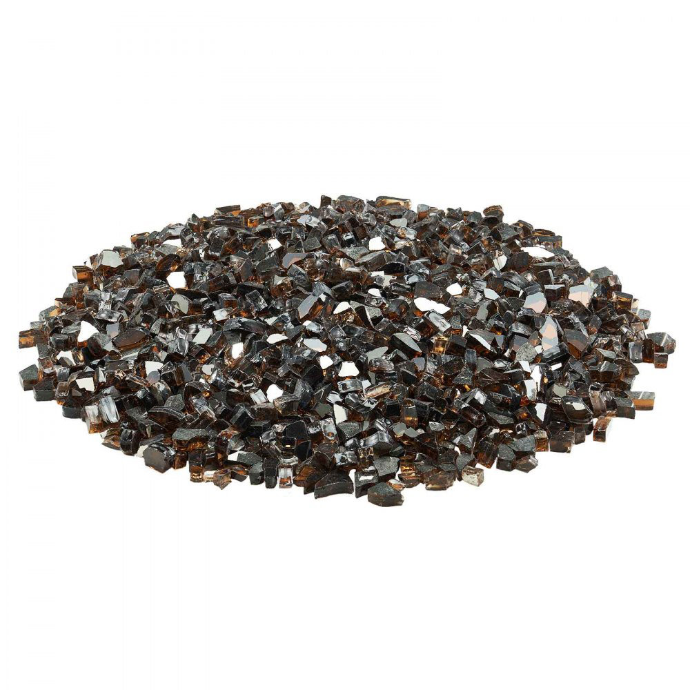 VEVOR 20 LBS Fire Glass 1/2-Inch Fireplace Glass Rocks for Fire Pit ...