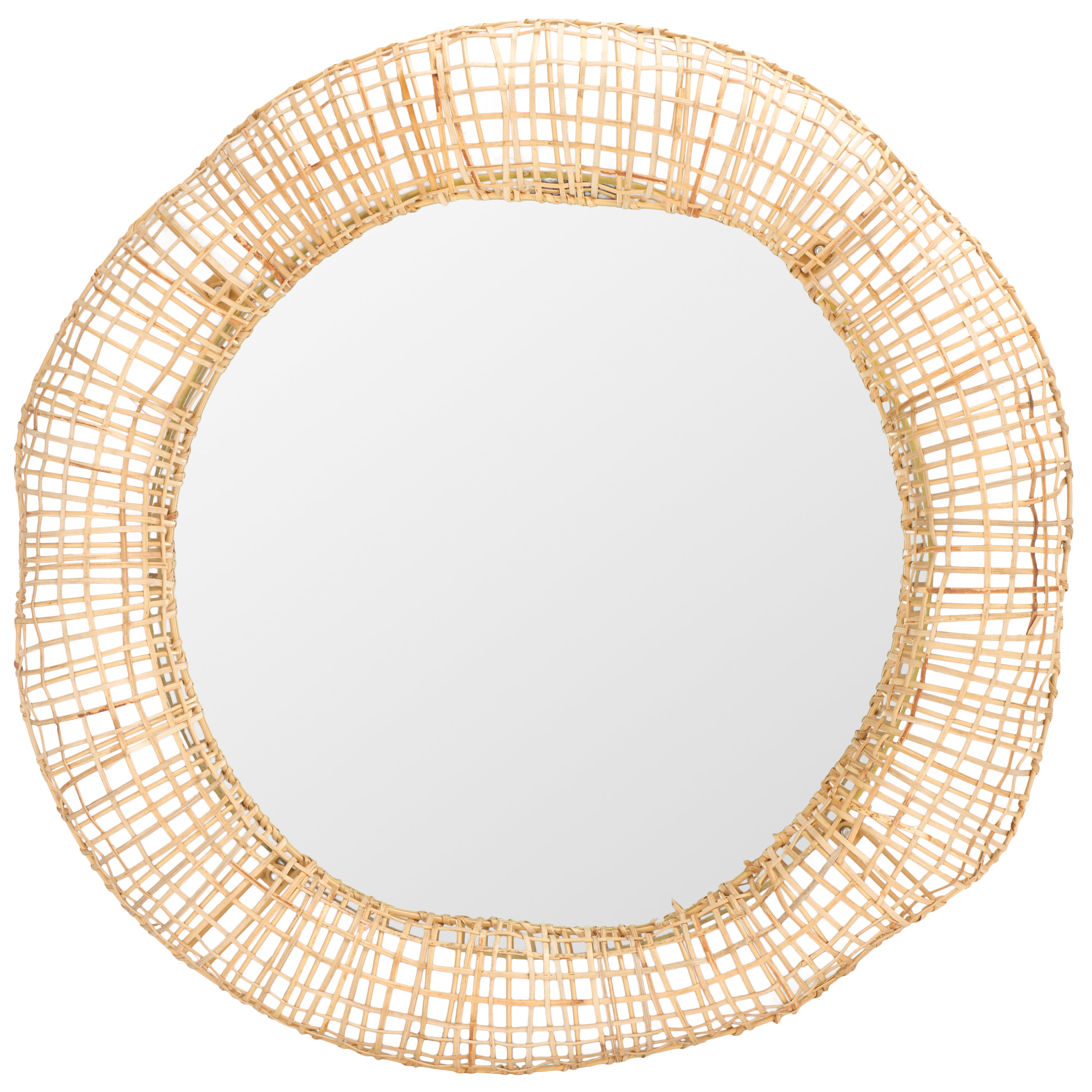 Bay Isle Home™ Aarav 24 Inch Cane Mirror | Wayfair