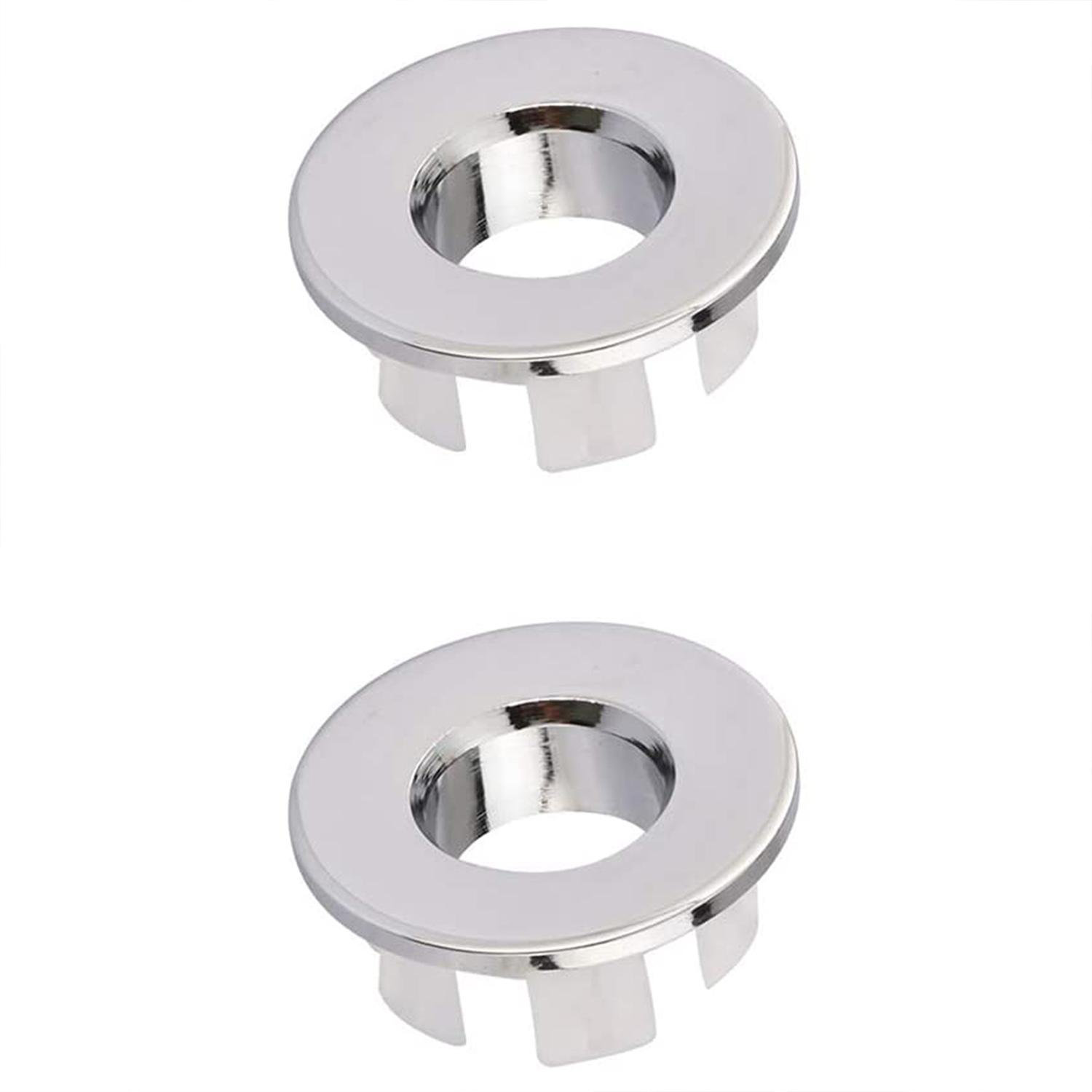 Greenspring Double 1.22 In. Sink Basin Trim Overflow Cover Brass Insert ...