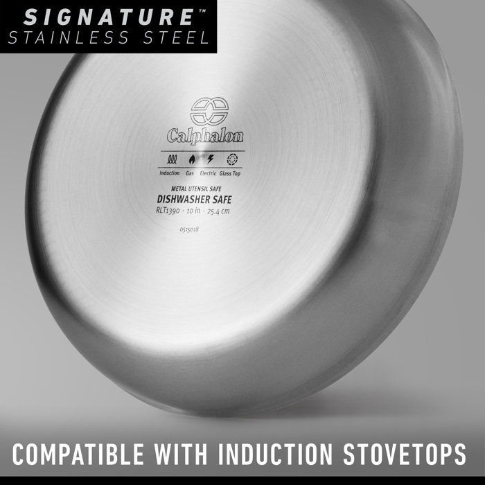 Calphalon Signature Stainless Steel 10 Piece Cookware Set & Reviews ...