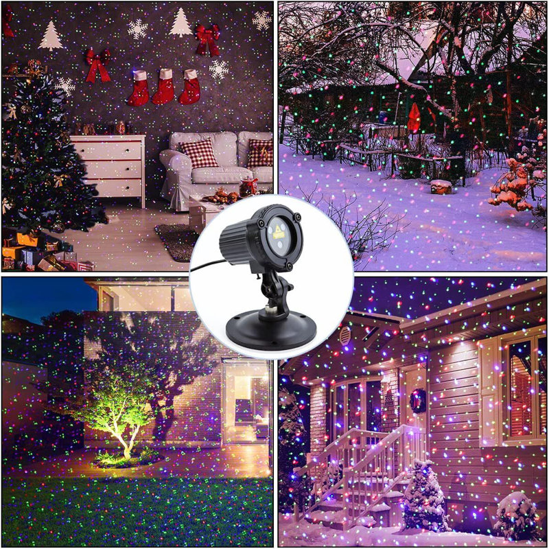The Holiday Aisle® Outdoor Garden Laser Lights Projector | Wayfair