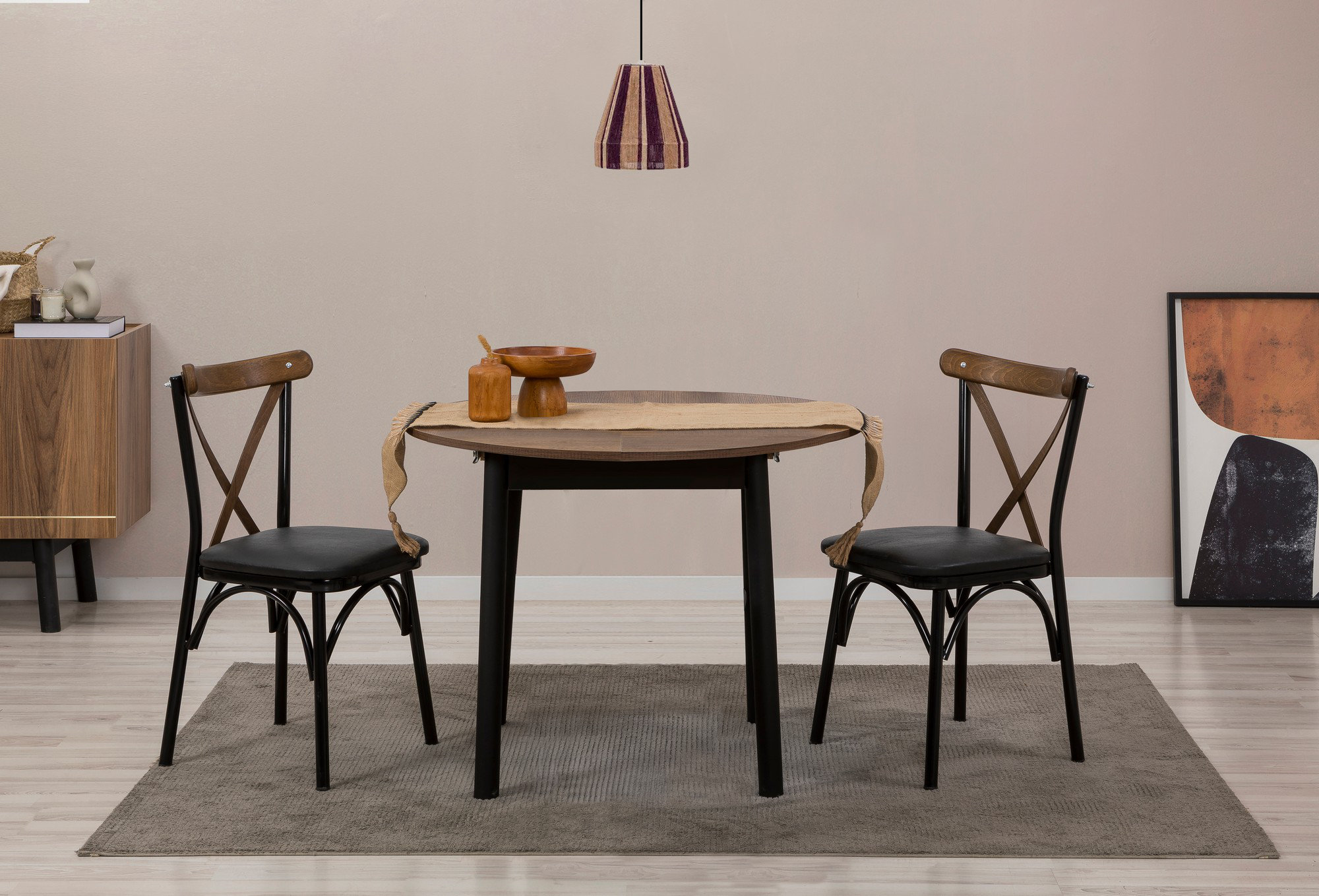 George Oliver Duguay Extendable Dining Table & Chairs Set (3 Pieces ...