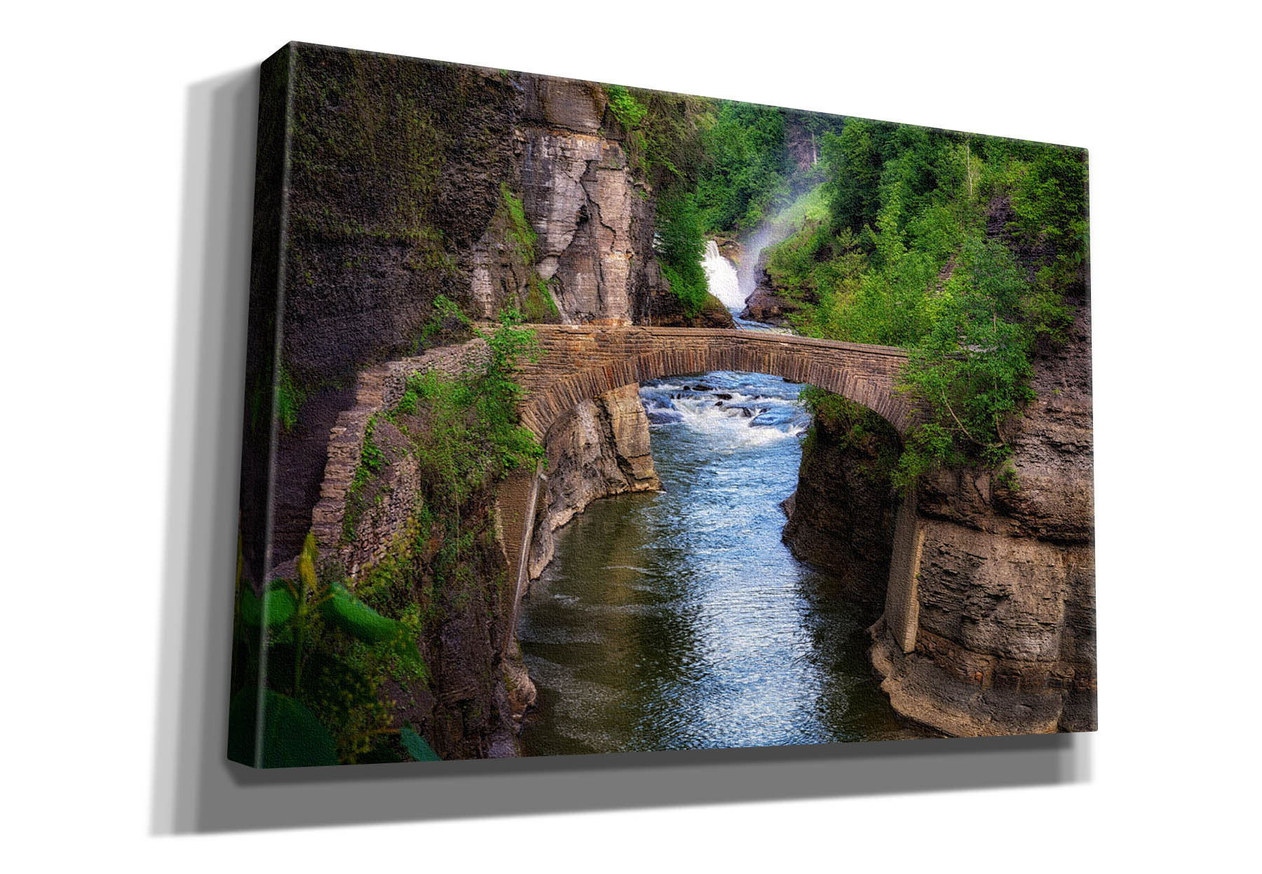 Millwood Pines 'Stone Bridge Over The Genesee' by Rick Berk Canvas Wall ...