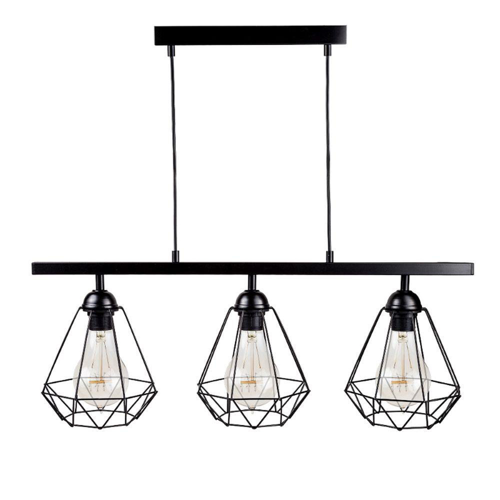 LoftDesigns Lewalski 3 - Light Black Kitchen Island Pendant | Wayfair.ie