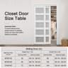 HOZONE 80" Sliding Closet Door With Hardware Kit, Assembled Need 5-Lite ...