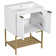 Mercer41 Rikkia 18'' Free Standing Single Bathroom Vanity with Ceramic ...