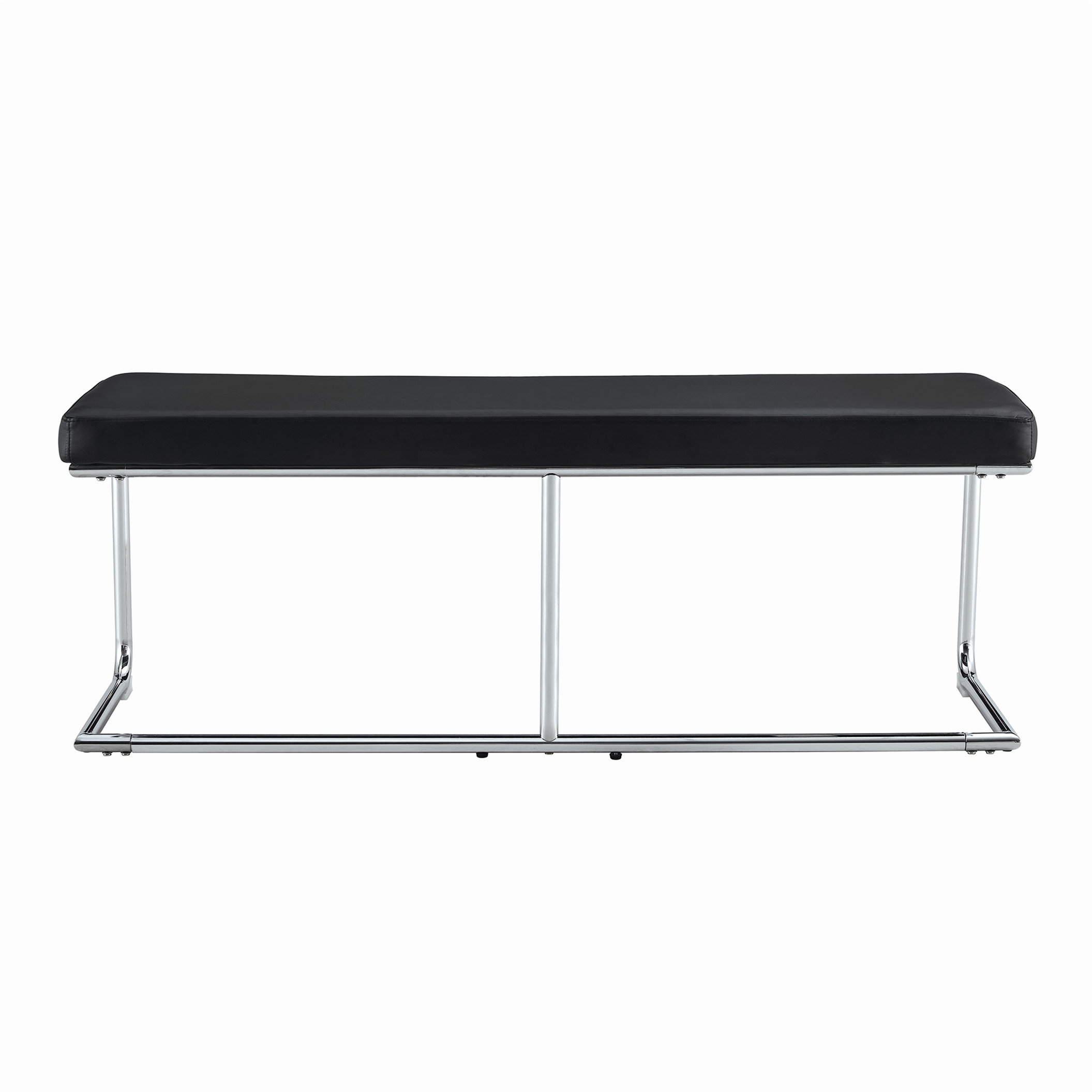 Wrought Studio™ Modern & Contemporary Bench with Cushuion | Wayfair