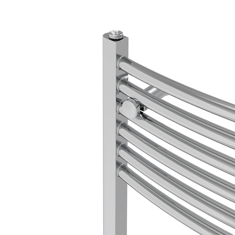 Symple Stuff Curved Prefilled Electric Heated Towel Rail | Wayfair.co.uk