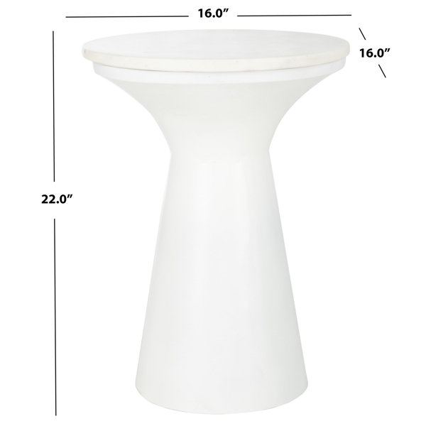 Joss & Main Quinley Marble Pedestal End Table & Reviews | Wayfair