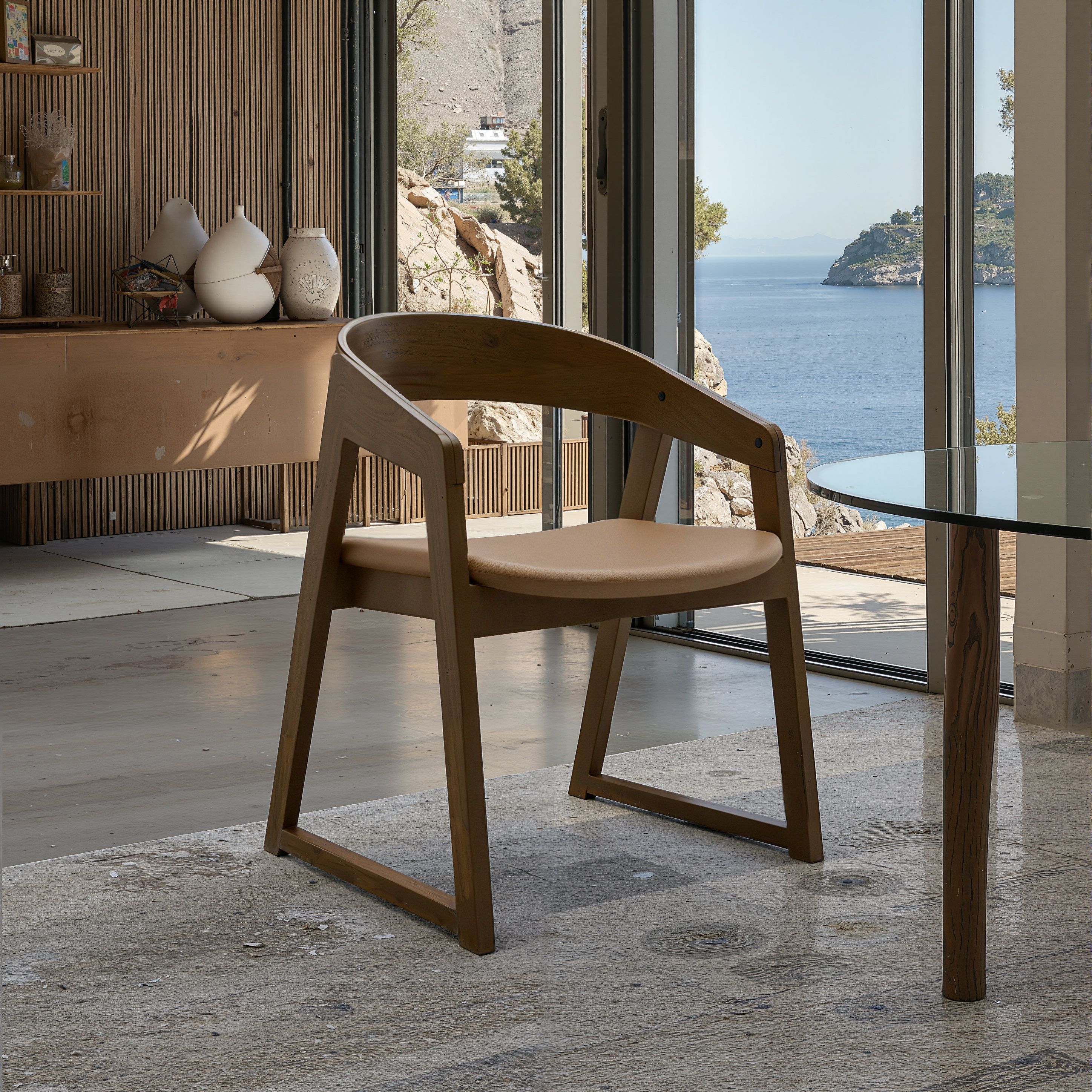 George Oliver Curved Back Dining Chairs Set of 2, Accent Chair for ...