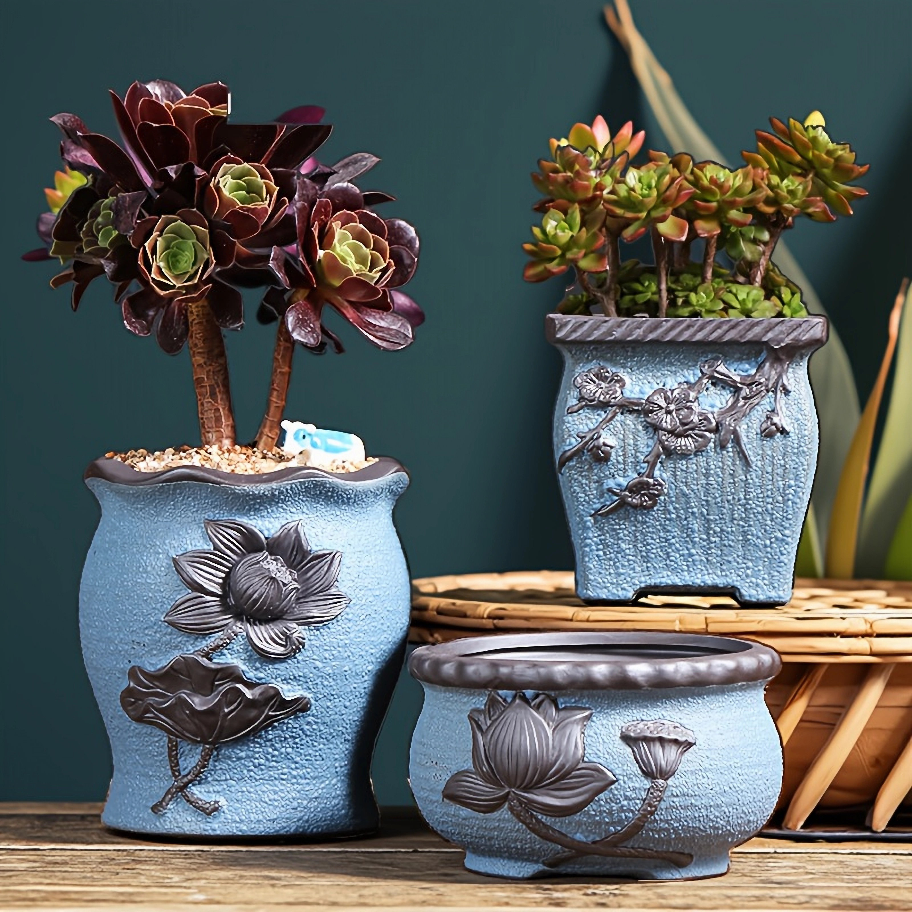 Bungalow Rose 3pcs Small Pots | Wayfair