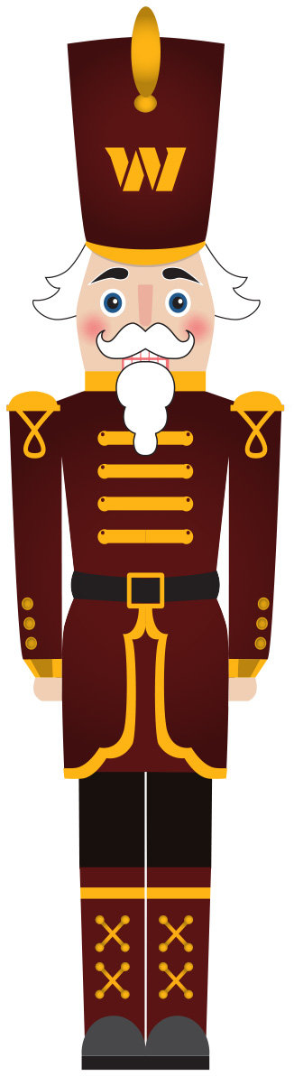 Fan Creations Washington Commanders 46" Nutcracker Leaner | Wayfair