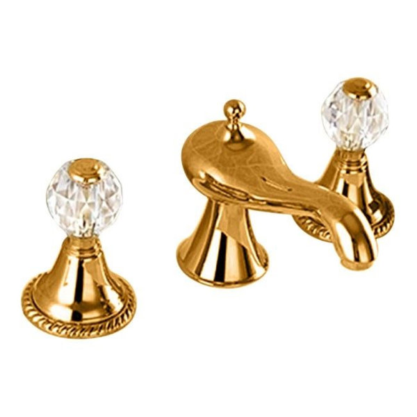 Juno Showers Ivory & Gold Crystal Handle Mixer Tap – Luxurious Dual ...