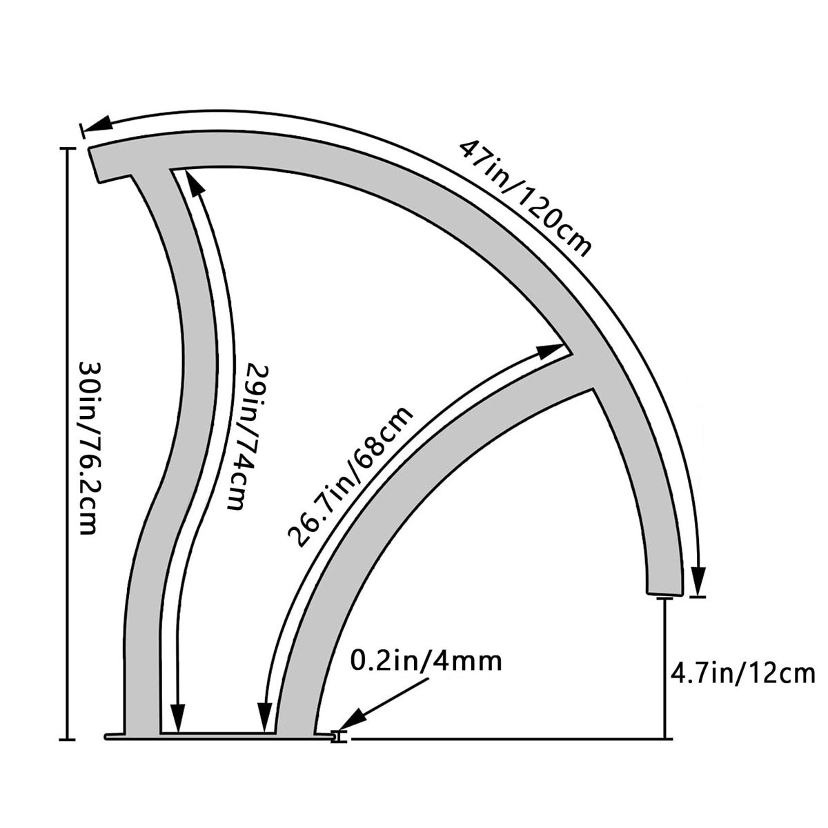 babevy Pool Railings For Inground Pools, 2 Pack 30"X 30" In Ground Pool ...