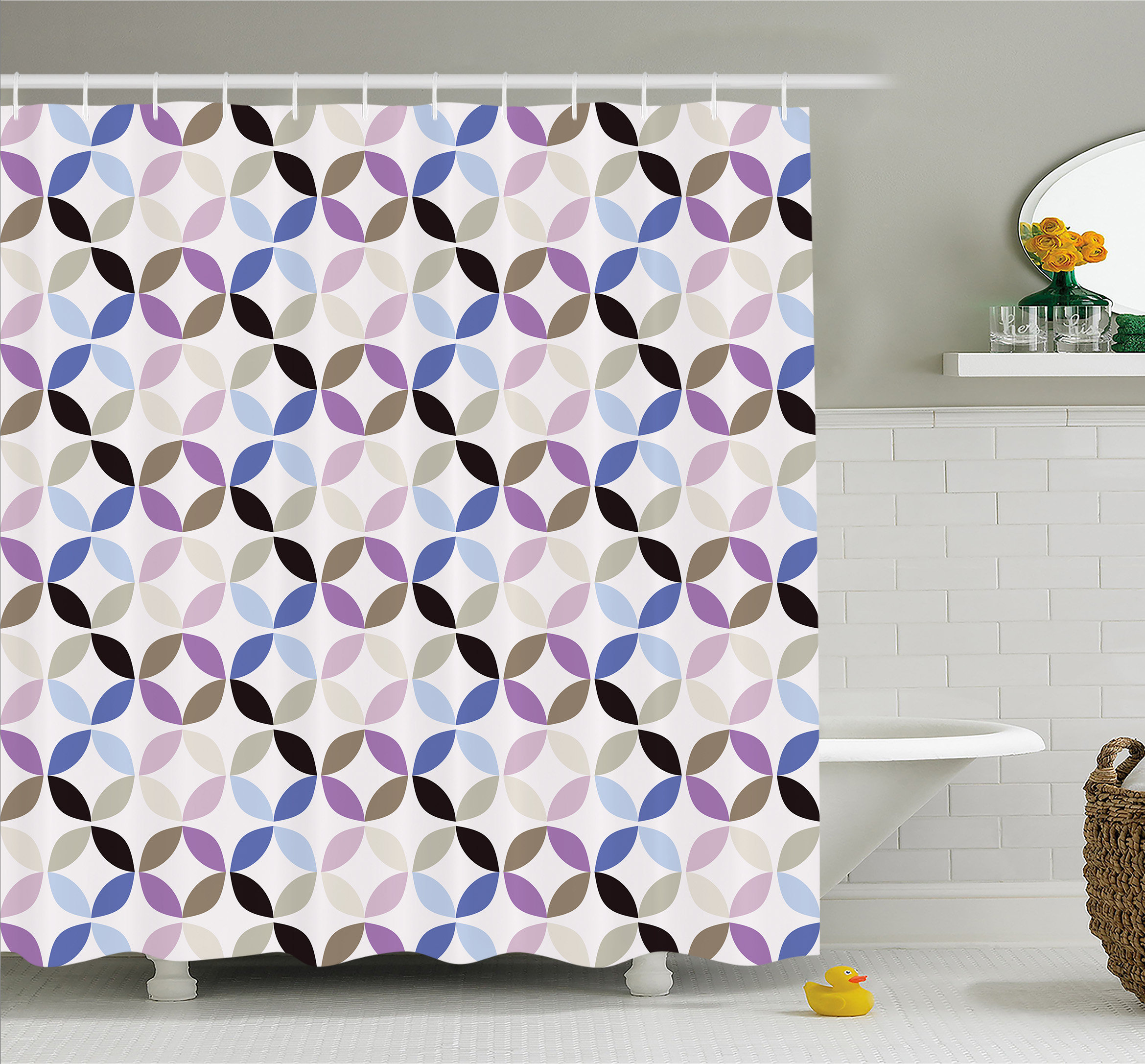 East Urban Home Dru Geometric Circle New Age Style Dynamic Contrast ...
