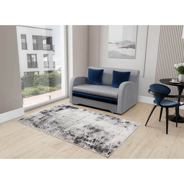 Williston Forge Alyrah Abstract Machine Woven Machine Braided Area Rug ...