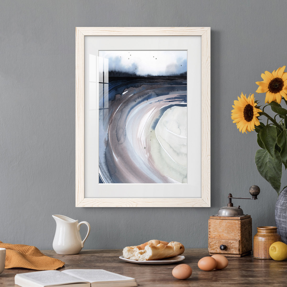 Orren Ellis Geode Valley I Premium Framed Matte - Ready To Hang | Wayfair