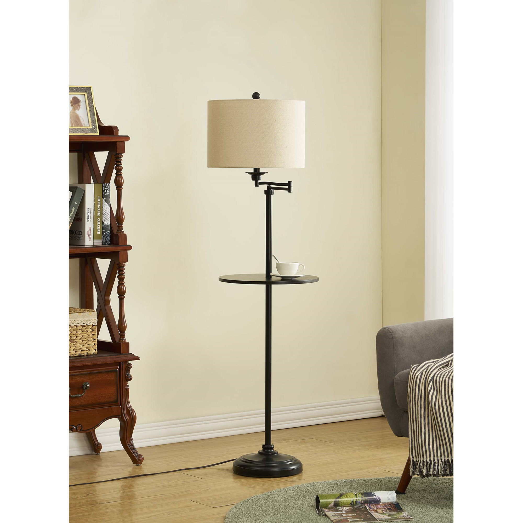 Red Barrel Studio® Abdelkrim 60" Tray Table Floor Lamp & Reviews | Wayfair