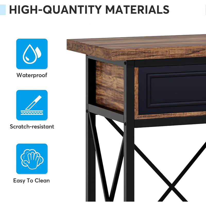 Gracie Oaks Tatianah 70.86'' Console Table & Reviews | Wayfair