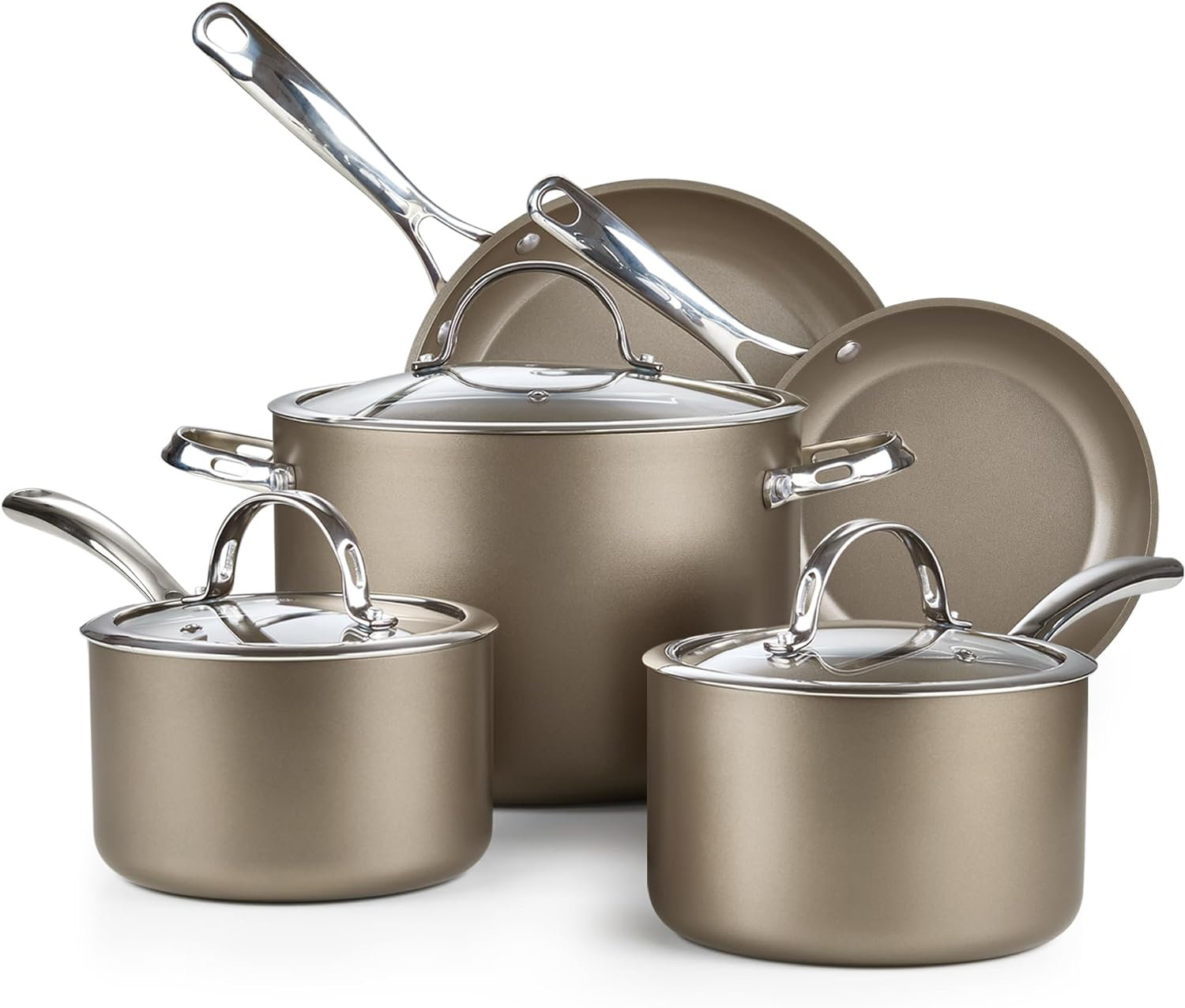 Cooks Standard 8 - Piece Non-Stick Anodized Aluminum Cookware Set | Wayfair