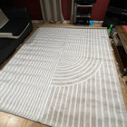 Orren Ellis Vannesa NUE150A Beige Arch Pattern Knot Area Rug & Reviews ...