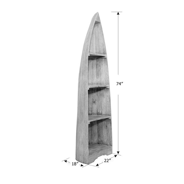 Longshore Tides Chichaoua Solid Wood Boat Bookcase & Reviews | Wayfair