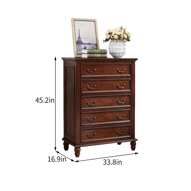 Romero European Pastoral Style Cabinet Solid Wood Accent Chest | Wayfair