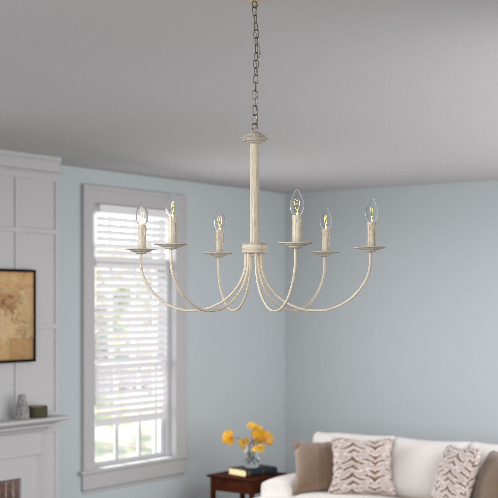 Kelly Clarkson Home Nola 6 - Light Candle Style Classic Chandelier ...