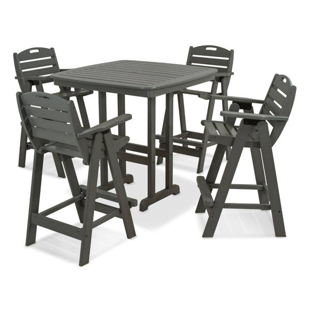 POLYWOOD® Nautical 5-Piece Bar Set & Reviews | Wayfair