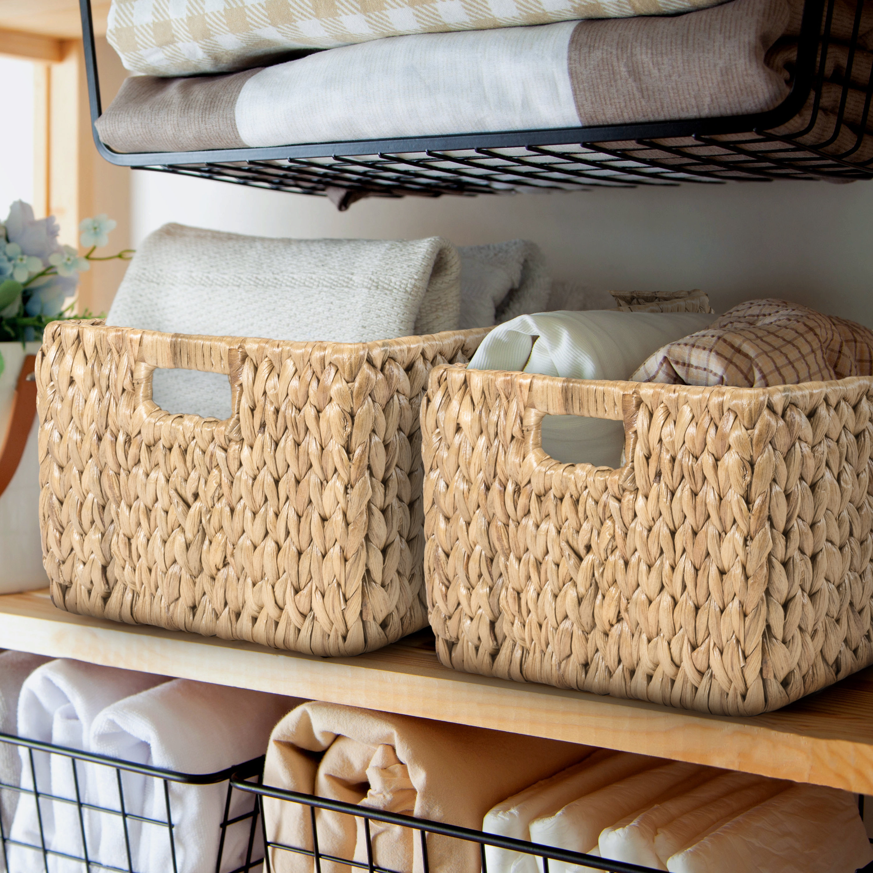 Bay Isle Home™ 2 Piece Wicker General Basket Set & Reviews | Wayfair