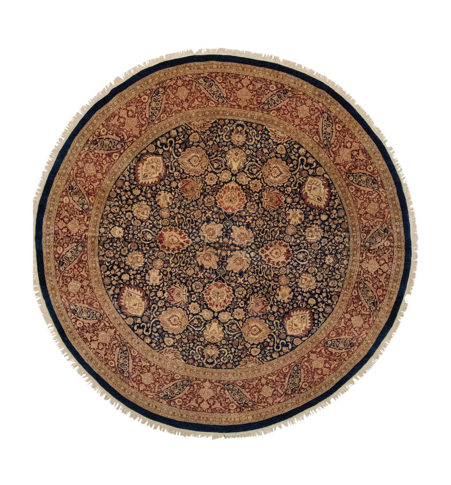 Noori Rug One-of-a-Kind Versailles Hand-Knotted New Age Red 12' x 12 ...