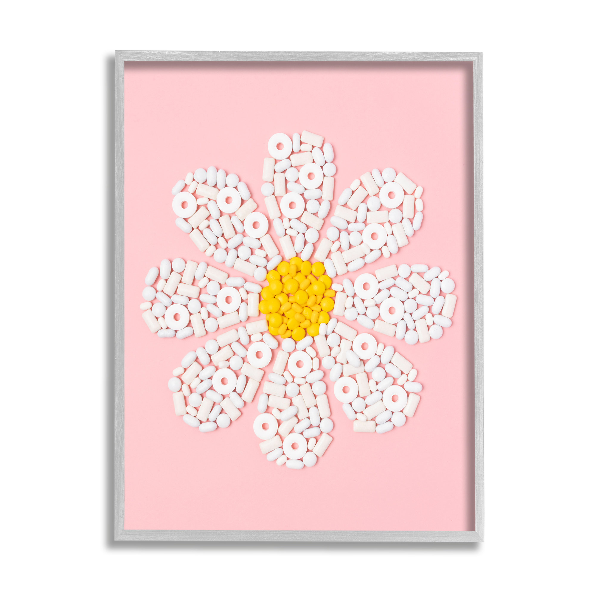 Stupell Industries Daisy Shaped Candies On Wood by LISH Creative Print ...