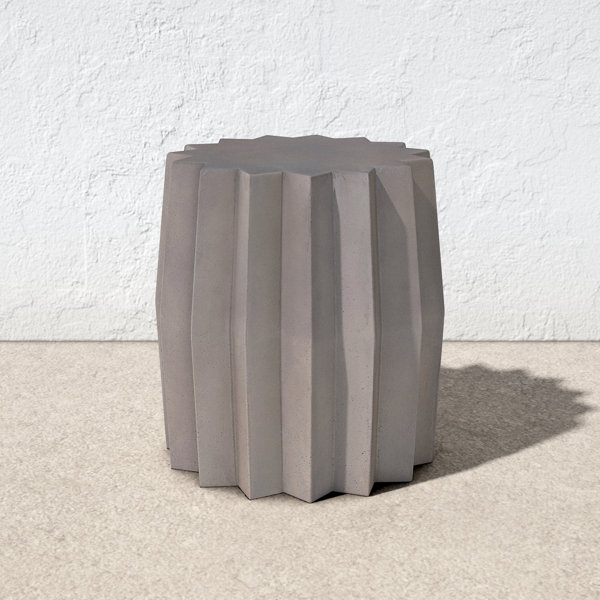Donlon 18.5'' Concrete Outdoor Side Table & Reviews | AllModern
