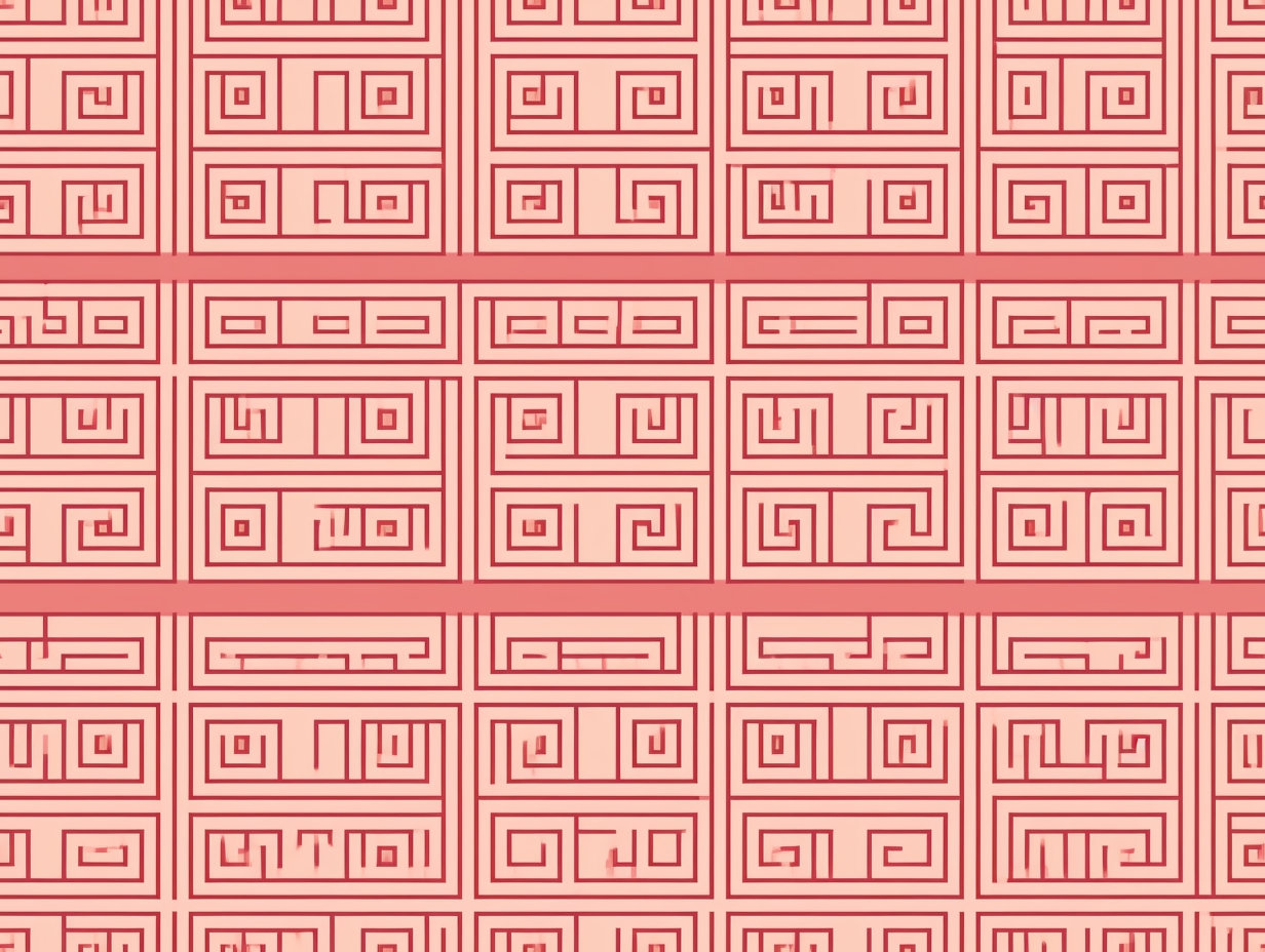 VisionDecor Greek Key Bedding Pattern Comforter Pink - Wayfair Canada