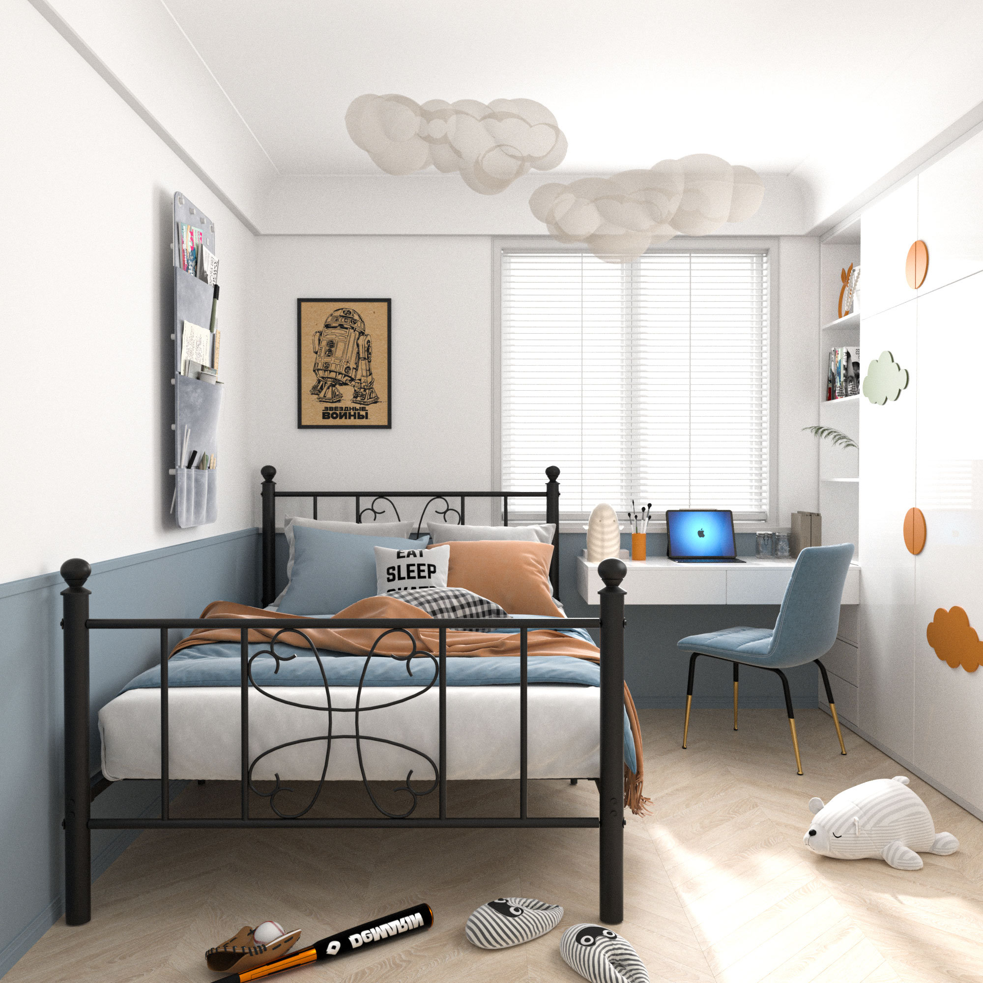 Lark Manor Alsa 42.1'' Steel Bed Frame & Reviews | Wayfair