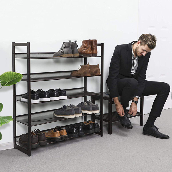 The Twillery Co.® Hasson 25 Pair Stackable Shoe Rack & Reviews | Wayfair