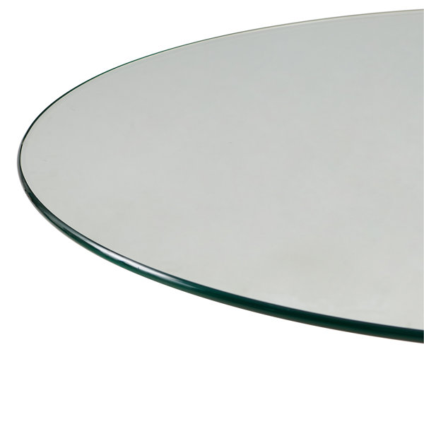 Ivy Bronx Modern Round Kitchen Table Coffee Table With Glass Top And ...