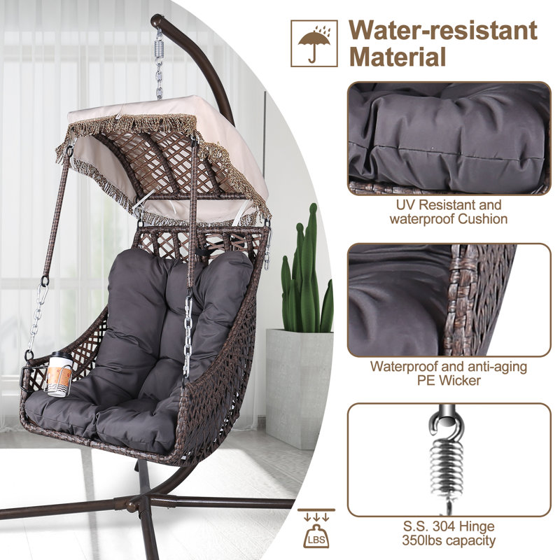 Latitude Run® Henrick 1 Person Swing Chair | Wayfair